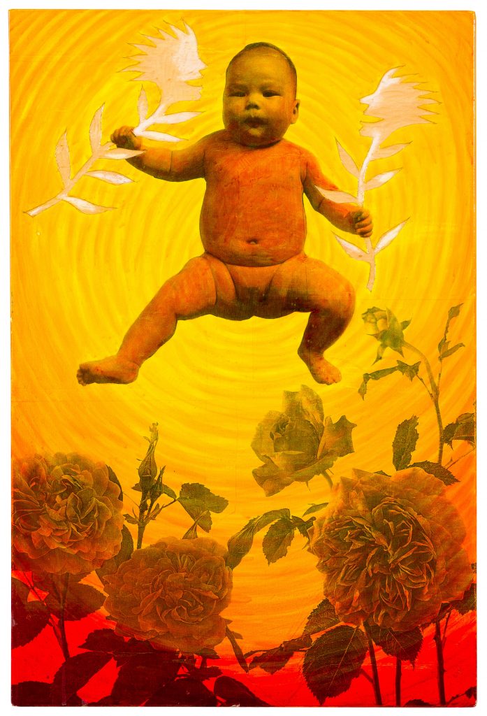 Ren Rong (1960 Nanjing) (F) - Baby mit Rosen - WETTMANN Kunstauktionen