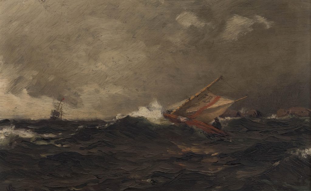 Hans Fredrik Gude (1825 Christiania/Norwegen - 1903 Berlin) - WETTMANN ...